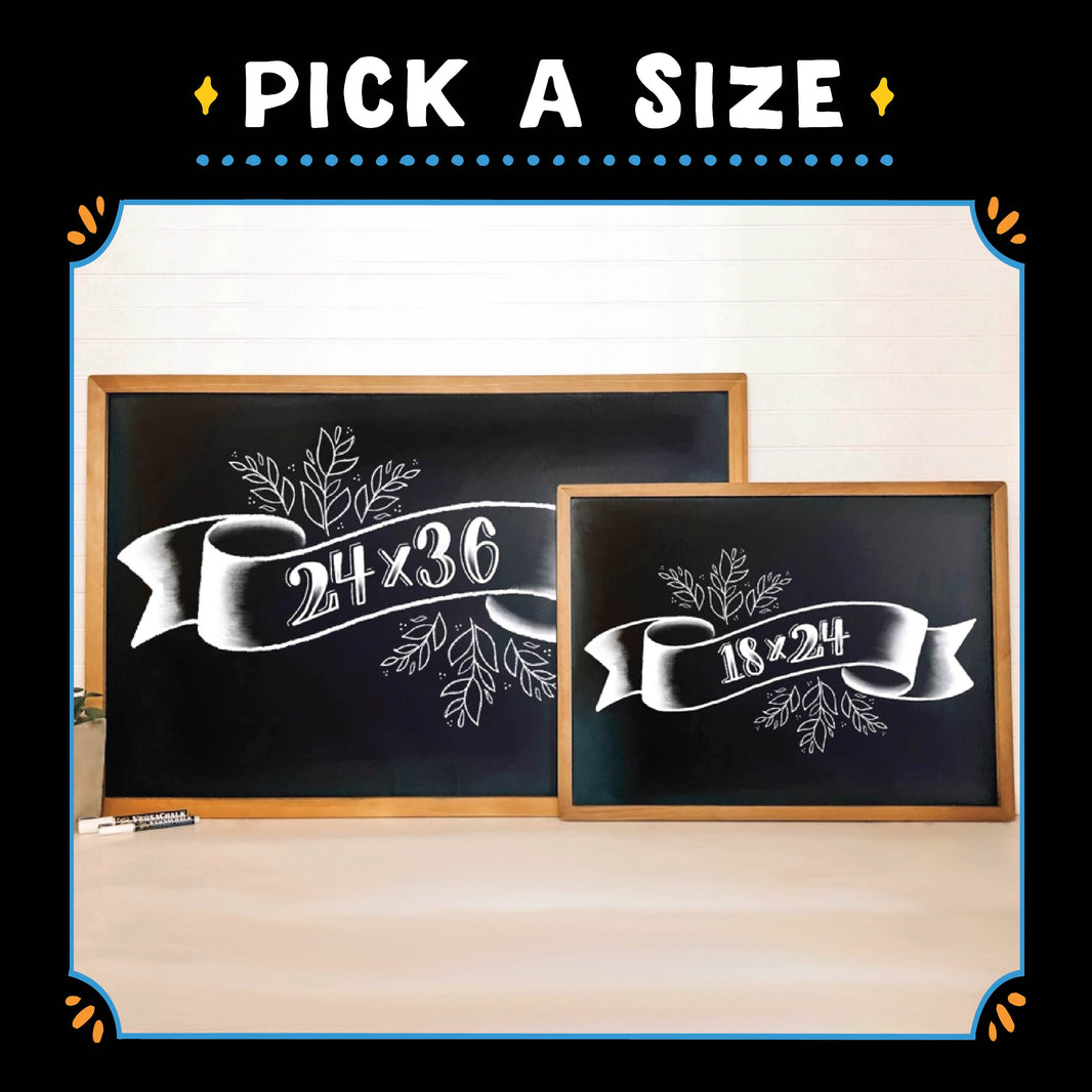 Wood Framed Magnetic Chalkboards | VersaChalk